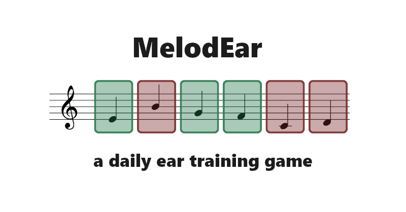MelodEar - Ear training game inspired by Wordle
